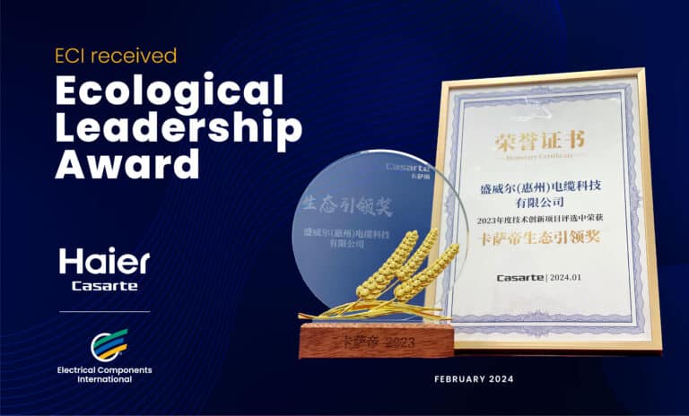 ECI Receives Supplier Leadership Award from Renowned Haier Casarte in ...