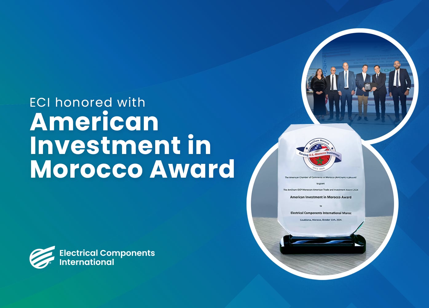 ECI Honored with American Investment in Morocco Award at AmCham Gala » ECI